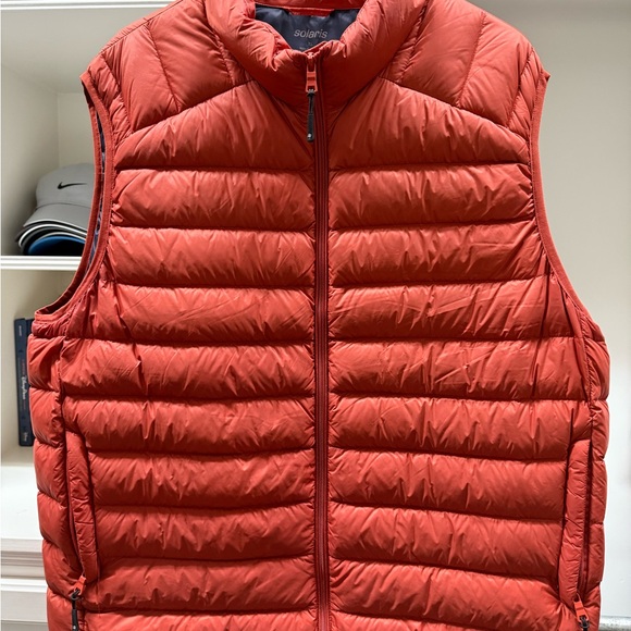 solaris | Jackets & Coats | Mens Orange Solaris Puffer Vest | Poshmark